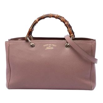 Gucci Pre-owned Bamboo Shopper Satchel - Femme - Pre-owned - Rose - Taille: ONE Size