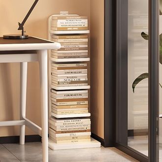 Generic Schmales Leiterbücherregal, Mid-Century-Bücherregal aus Holz mit Kippschutz, 4cm Dicke Basis for Kleine Räume, Wohnzimmer, Büro, Schlafzimmer