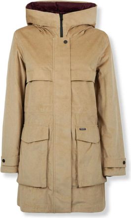 Woolrich Femme, Manteaux, Brun, Taille: 38 FR Parka 3-en-1 en velours c&ocirc;tel&eacute; trois couches
