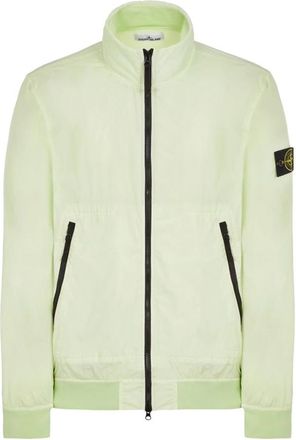 Stone Island Homme, Vestes, Vert, Taille: L Garment Dyed Crinkle Reps NY