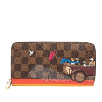 Louis Vuitton Portefeuille zipp&eacute; Pre-owned - Femme - Pre-owned - Brun - Taille: ONE Size