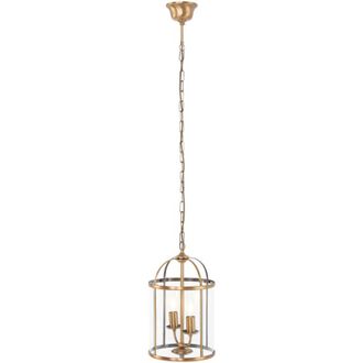 Steinhauer Steinhauer - Sienna Pimpernel Plafonnier Suspension Cylindrique Bronze Brossé, Verre Transparent
