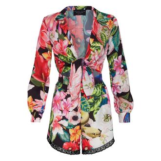 Philipp Plein Jumpsuit Flowers - - Jumpsuits & Playsuits - Damen - Mehrfarbig - M