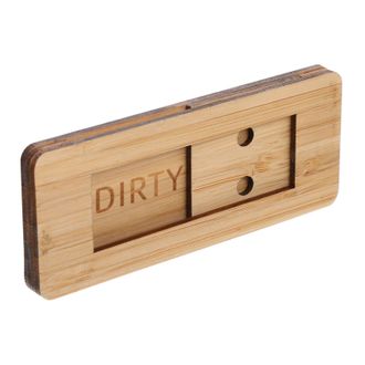 Valiclud Geschirrsp&uuml;ler Magnet Clean Dirty Schild aus Langlebigem Holz Flexibler Indikator f&uuml;r Waschmaschine und K&uuml;che Rutschfestes Magnetschild zur Unterschei