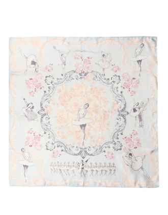 Dolce & Gabbana Ballerina Floral Silk Scarf - Multicolor