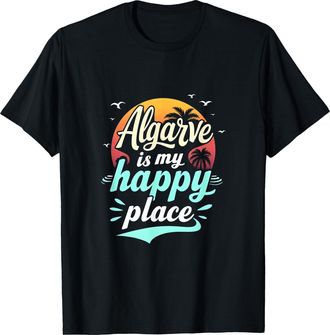 Mapanoli Design Algarve is My Happy Place Travel Vacation Spruch Portugal T-Shirt