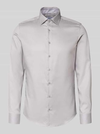 Seidensticker Slim Fit Business Hemd aus Baumwolle mit Kentkragen