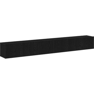 vidaXL Vidaxl - Ensemble meuble tv 3 pcs Ch&ecirc;ne noir 80 x 30 x 30 cm