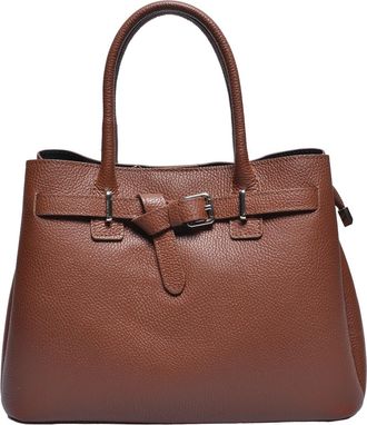 Anna Luchini Kastanienbraun Rindsledertasche