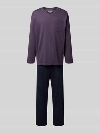 Schiesser Relaxed Fit Pyjama-Set aus reiner Baumwolle