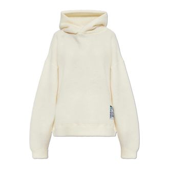 Dsquared2 Femme, Sweatshirts et sweats &agrave; capuche, Beige, Taille: 40 FR Sweat &agrave; capuche en laine