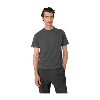 Officine G&eacute;n&eacute;rale Baumwoll-T-Shirt mit Rundhalsausschnitt - - Tops - Herren - Schwarzk - XL