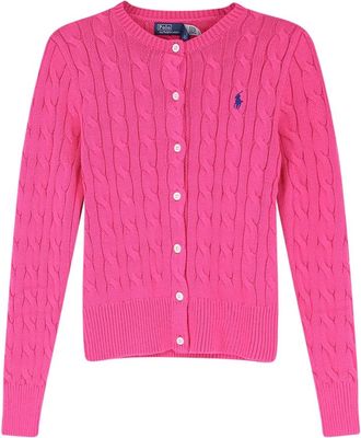 Polo Ralph Lauren Femme, Pulls, Rose, Taille: 36 FR Cardigan Ras du Cou