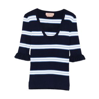 Twinset Damen, Strickwaren, Blau, XLGr&ouml;&szlig;e