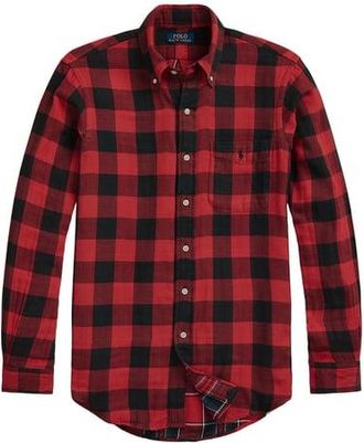 Polo Ralph Lauren Chemise &agrave; carreaux en flanelle de coton