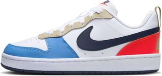 Nike Jungen Court Borough Low Recraft Sneaker, White Thunder Blue Lt Crimson, 35.5 EU