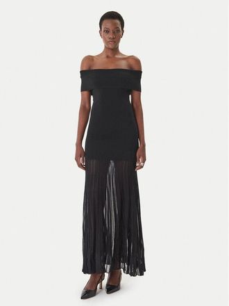 Michael Kors Strickkleid MS683HGBFD Schwarz Slim Fit