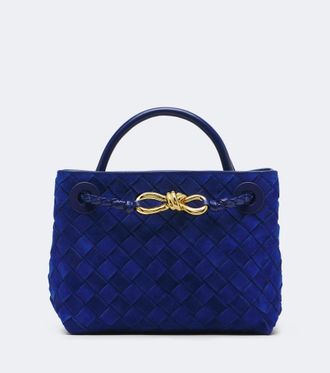 Bottega Veneta Henkeltasche Andiamo Mini aus Veloursleder