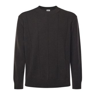 Eleventy Woll-Rundhalspullover Regular Fit Braun - - Knitwear - Herren - Schwarzk - M