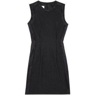 Maison Margiela Kurzes Satin-Stretch-Minikleid - - Dresses - Damen - Schwarzk - 2XS