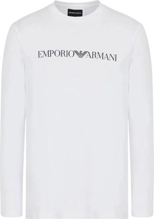 Emporio Armani Essential Long Sleeve Top - - Tops - Herren - Wei&szlig; - S