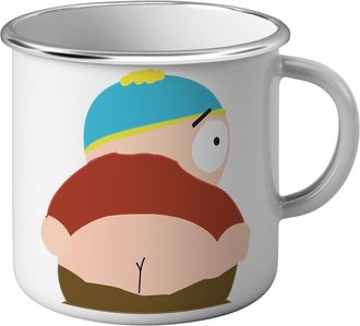 Fabulous Emaillierter Mug Becher aus Metall S&uuml;dpark cartman zeigt ihren Arsch Arsch Hintern