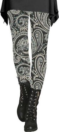 Generic MEIbax Femmes Halloween Leggings &Eacute;lastique Taille Haute Anti-Cellulite Imprim&eacute; Legging Confortable D&eacute;contract&eacute;s Respirant Pantalon de Yoga Quotidien C