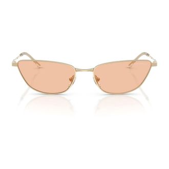 Emporio Armani unisex, Accessoires, Jaune, Taille: 55 MM Lunettes de soleil Cat-eye