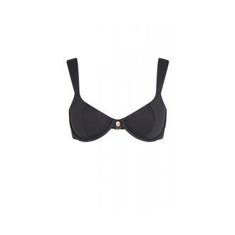 Karl Lagerfeld Femme, Maillots de bain, Noir, Taille: 42 FR Bikini Top with Underwire