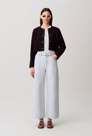 Claudie Pierlot Jean denim d&eacute;lav&eacute;