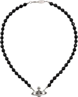 Vivienne Westwood Femme, Accessoires, Noir, Taille: ONE Size Messaline Choker