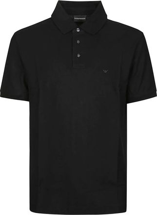 Emporio Armani Piqu&eacute;-Polohemd in regul&auml;rer Passform - - Tops - Herren - Schwarzk - M