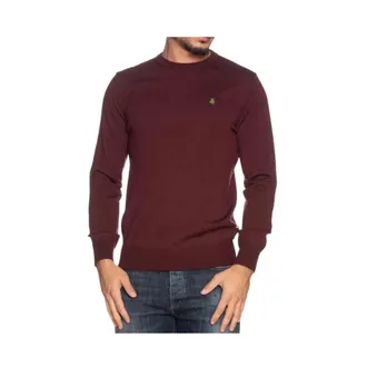 RefrigiWear Bennet Wash Pullover - - Knitwear - Herren - Rot - M