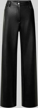 M.A.C Kunstlederhose mit seitlichen Eingrifftaschen