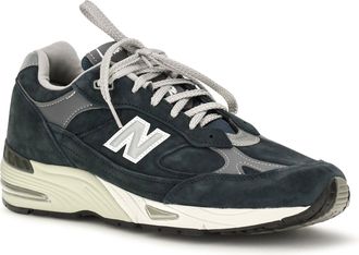 New Balance Suede and Nylon Sneaker - Navy