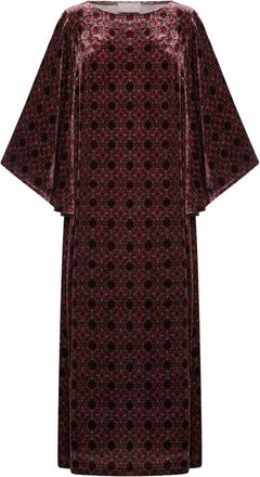 Pierre-Louis Mascia Maxikleid mit geometrischem Muster - Rot