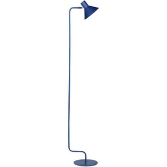Beliani Lampadaire Moderne 154 cm en Métal Abat-Jour en Cône Bleu Ajustable Salon Rimava