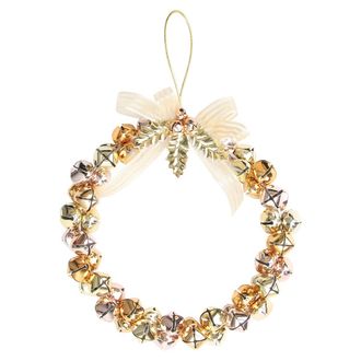 Valiclud Weihnachtsglockenkranz Mit Glocken F&uuml;r Weihnachtsdeko H&auml;ngender Weihnachtskranz F&uuml;r T&uuml;ren Und W&auml;nde Perfekter Weihnachtsschmuck F&uuml;r Zuhause