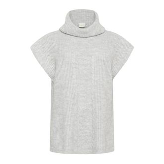 Kaffe Curve Damen, Strickwaren, Grau, SGr&ouml;&szlig;e