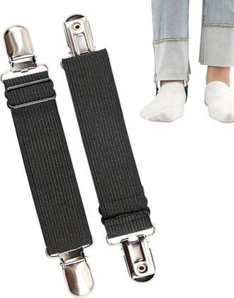 Generic Sangles de pantalon : ensemble de soutiens-gorge et clips pour bottes | Sangles durables et confortables pour la taille ou les jambes pour les loisirs