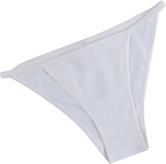 Generic Sous-v&ecirc;tements en coton pour femmes, grande taille, bikini &agrave; taille haute, sous-v&ecirc;tements pour femmes, shorts pour gar&ccedil;ons, blanc, XL