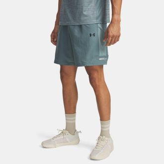 Under Armour Tech Utility Shorts f&uuml;r Herren (21 cm) Washed Blaue Marine / Blau Smoke / Schwarz XXL