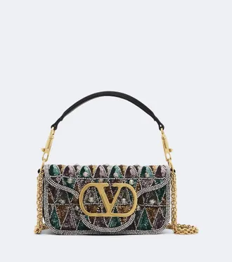Valentino Garavani Verzierte Schultertasche Loco Small