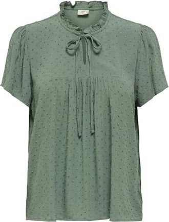 Jacqueline de Yong JdY Jdylima Top Lima Life S/S WVN Noos Haut, Laurel Wreath, 40 Femmes