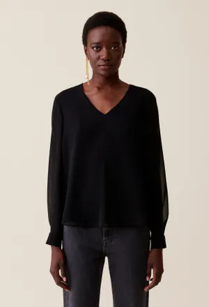 Claudie Pierlot Blouse fluide transparente