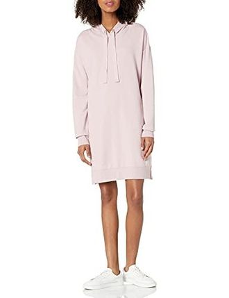 The Drop Iona Mini-robe sweat-shirt à capuche et manches longues pour Femme, Rose, XS