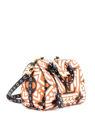 Louis Vuitton Speedy Bandouliere Bag Limited Edition Crafty Monogram Giant Satchel 25cm - Orange