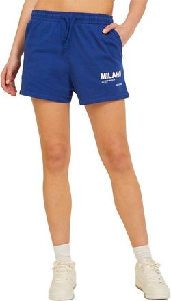 Jack & Jones Shorts Damen, Sodalite Blue/Print:bright White Milano Print, S