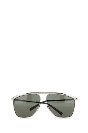 Saint Laurent Womens Silver Metal Sl 820 Sunglasses Silversilvergrey Exterior: Occhiali Da Sole