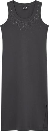 Emporio Armani Emporio Armani Ea7, Femme, Robes, Gris, Taille: 36 FR Midi Dress